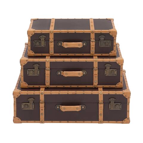 The Lovely (Set Of 3) Wood Vinyl Case - Overstock - 11835012