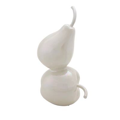 Unique And Decorative Ceramic Pear Apple - Overstock - 11837805