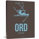 Naxart Studio 'ORD Chicago Poster 2' Stretched Canvas Wall Art - Bed ...
