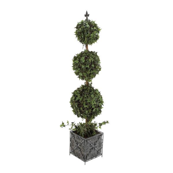 PVC and Metal Lifelike Topiary and Planter - Bed Bath & Beyond - 11842454