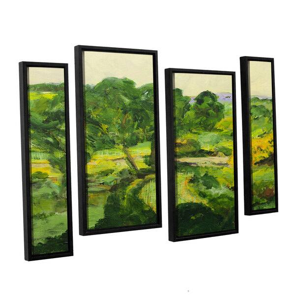 Allan Friedlander's 'Coton In The Elms' 4-piece Floater Framed Canvas ...