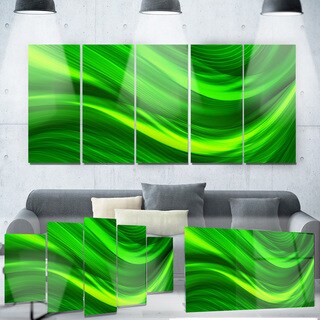 Designart 'Green Laser' Metal Wall Art - Bed Bath & Beyond - 11844209