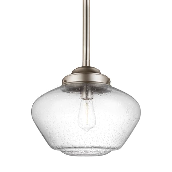 Feiss 1-light Satin Nickel Pendant - Bed Bath & Beyond - 11858686