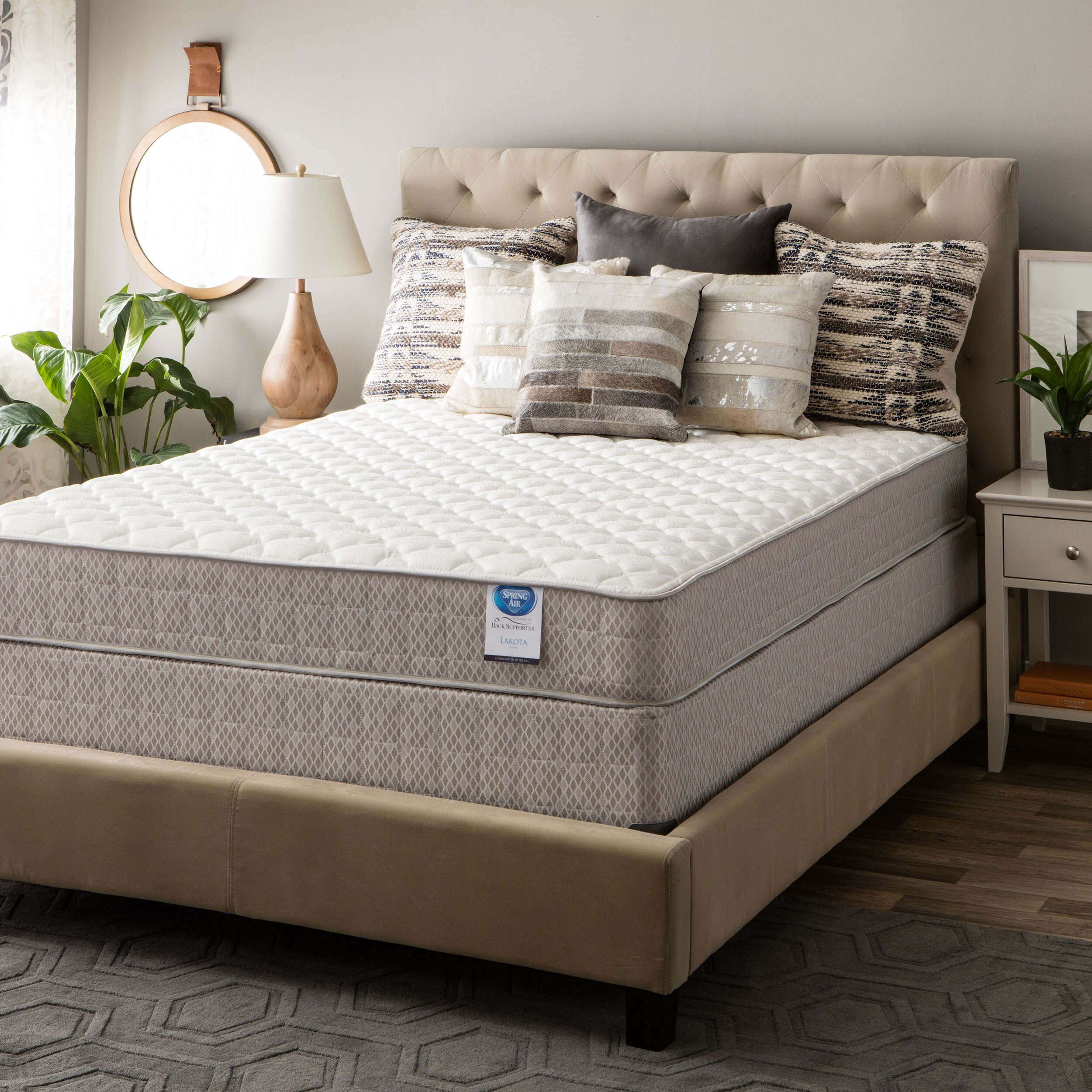 Spring Air Value Collection Lakota Queen size Firm Mattress Set Bed Bath Beyond 11858857