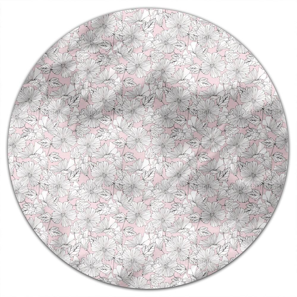 Scrapbook Hibiscus Round Tablecloth - Overstock - 11861338