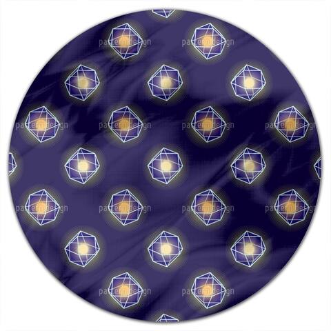 Polygons Shine Round Tablecloth - Overstock - 11863871