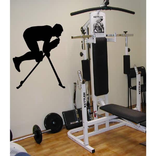 Sport gym athlete muscle training apparatus Wall Art Sticker Decal ...