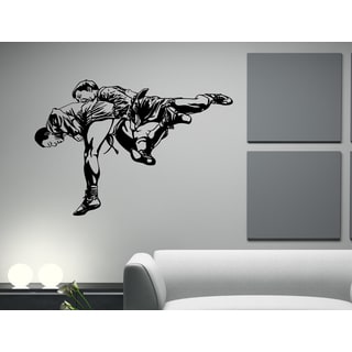 Sport karate Ultimate Fighting dogfight Wall Art Sticker Decal - Bed ...