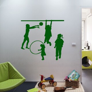 Children playground Wall Art Sticker Decal Green - Bed Bath & Beyond ...