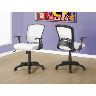 White Mesh Mid-back Multi-position Office Chair - Bed Bath & Beyond ...