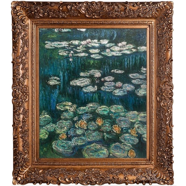 La Pastiche Claude Monet 'Water Lilies' (Luxury Line) Hand Painted ...