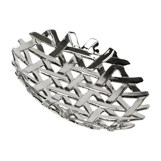 UTC35308: Ceramic Round Concave Tray with Perforated and Lattice Design ...