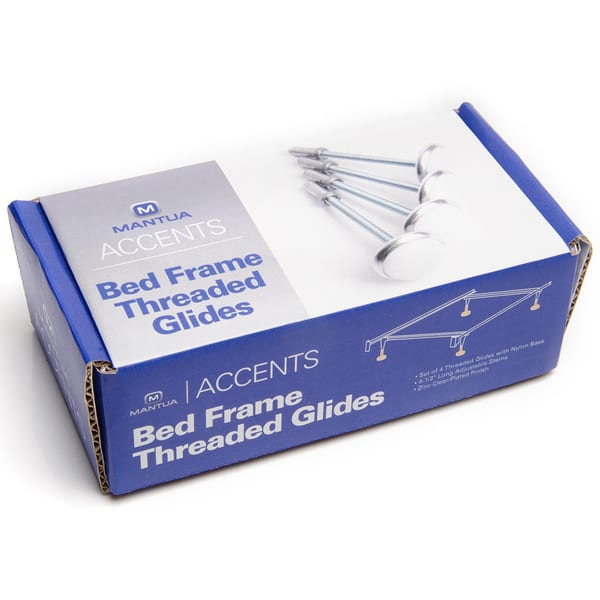 Rize Steel Height-Adjustable Threaded Glides for Bed Frames - Bed Bath ...