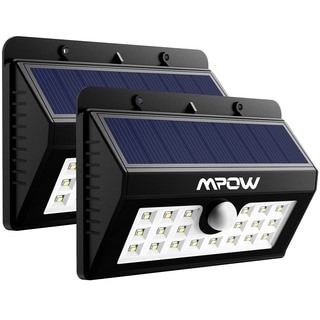 Mpow Solar Power Wireless Security Motion Sensor 20 LED Bulb Light ...