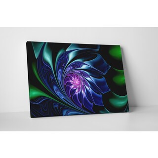'Distorted Flower' Gallery Wrapped Canvas Wall Art - Bed Bath & Beyond ...