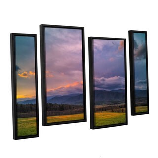 Tom Croce's 'Cades Cove '4 Piece Floater Framed Canvas Staggered Set ...