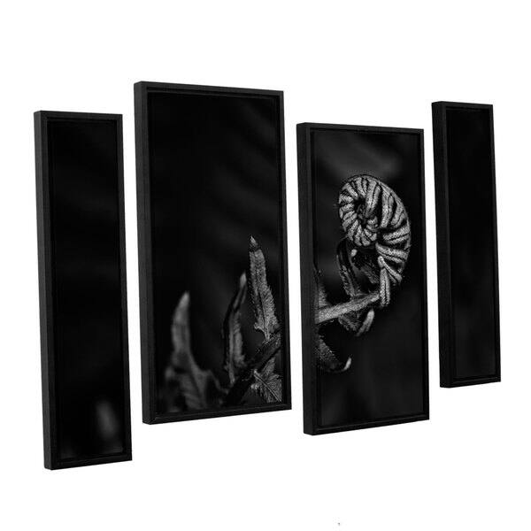 Tom Croce's 'Fern' 4 Piece Floater Framed Canvas Staggered Set - Bed ...