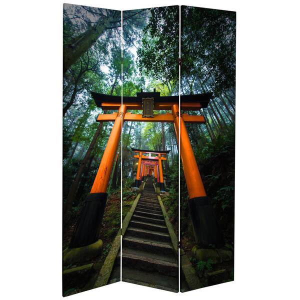 Handmade 6' Canvas Japanese Torii Gate Room Divider - Bed Bath & Beyond - 11935683