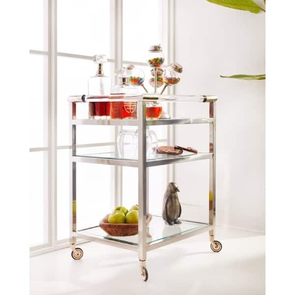 Brushed Nickel and Clear Glass Jar Candy Stand - Bed Bath & Beyond ...