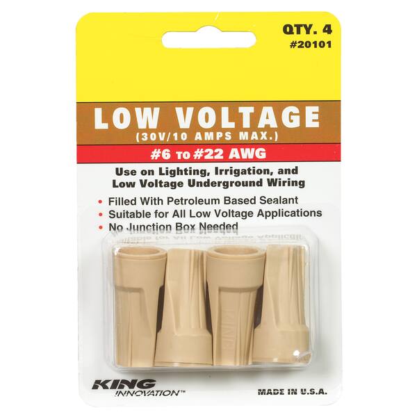 King Safety Products 20101 Tan Underground Wire Connectors 4-count ...