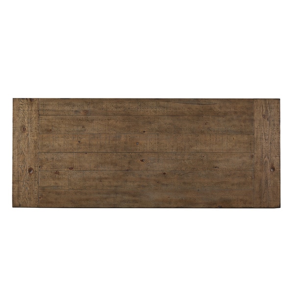 Inspire q paloma rustic reclaimed wood rectangular trestle farm table by artisan store
