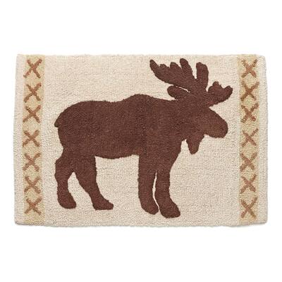 Pine Lodge Cotton Bath Rug (20 inches x 30 inches) - Natural - 20 x 30 ...