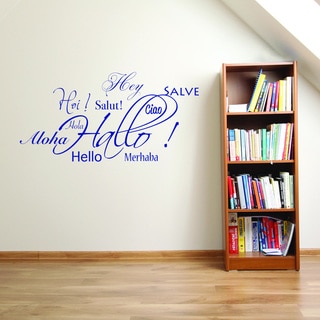 Style and Apply Hallo - Salut - Aloha Vinyl Wall Decal - Bed Bath ...