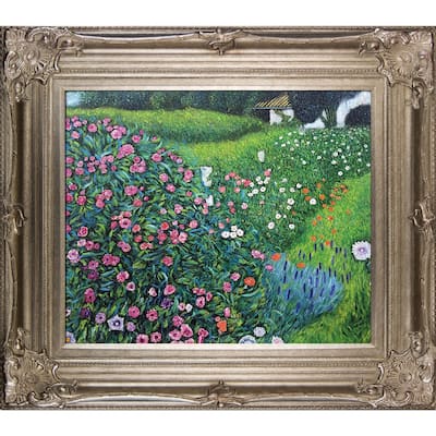 La Pastiche Gustav Klimt 'Italian Horticulture Landscape, 1913' Hand ...