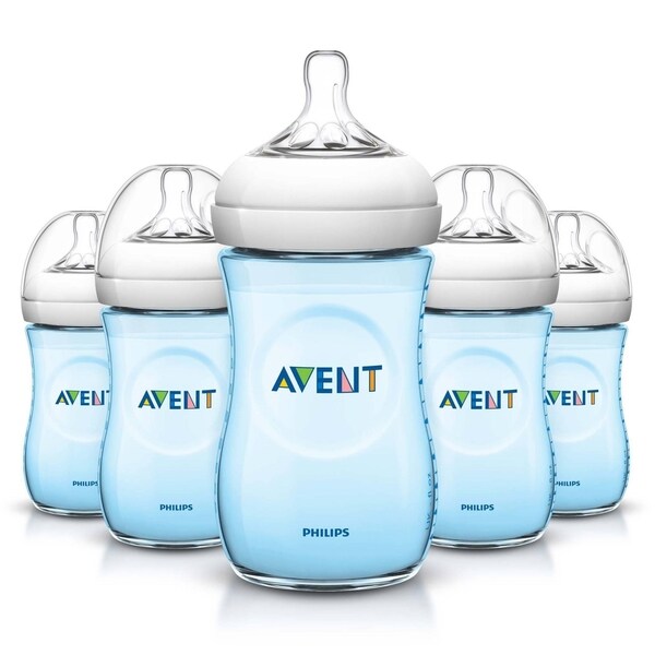 Philips Avent Blue 9-ounce Natural Bottles (Pack of 5) - Free Shipping ...