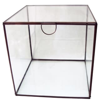 Aluminum/Glass 6-inch Cube Keepsake Box - Bed Bath & Beyond - 11975697