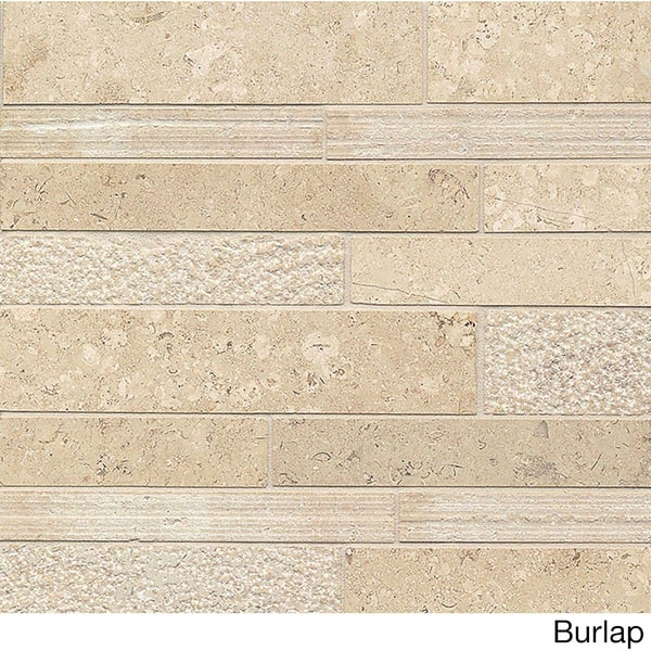 Ambre Stone Random Linear Mosaic Tile (Pack of 10 Sheets) - Bed Bath ...