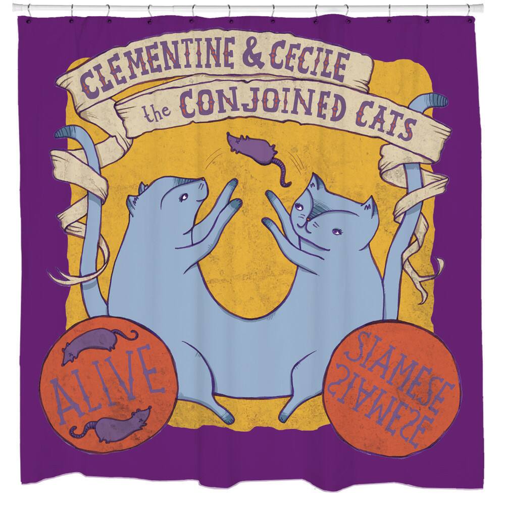 Sharp Shirter Siamese Cats Shower Curtain - Overstock - 11985888