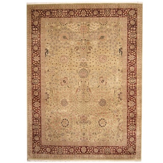 Handmade One-of-a-Kind Tabriz Wool Rug (Pakistan) - 10'4 x 13'10 - Bed ...