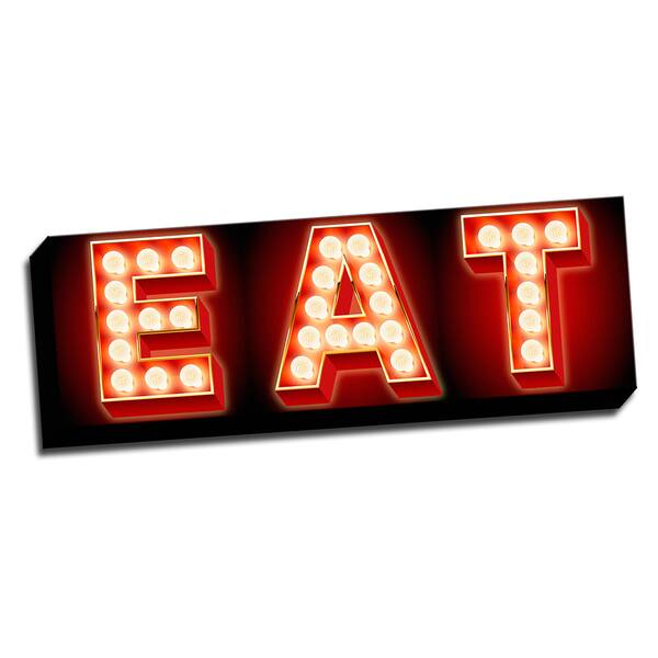 Food Inspired Bon Appetit Collection Eat Light Red Wall Decor - Bed ...