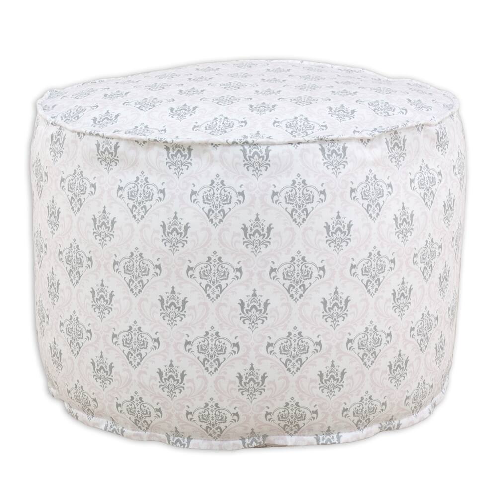 Madison Bella-storm Twill 20-inch x 17-inch Corded Hassock - Overstock ...