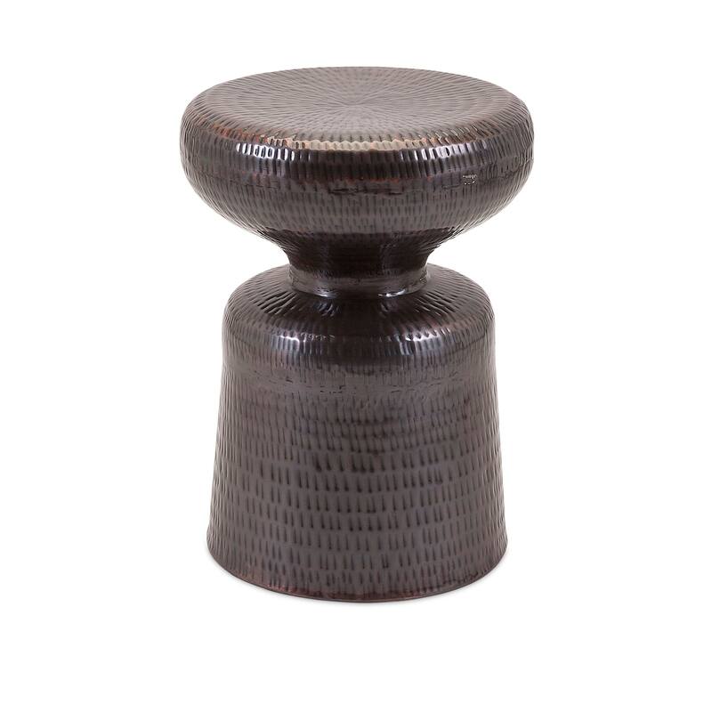 Trisha Yearwood Cowboy Hammered Metal Stool - Overstock - 11998957