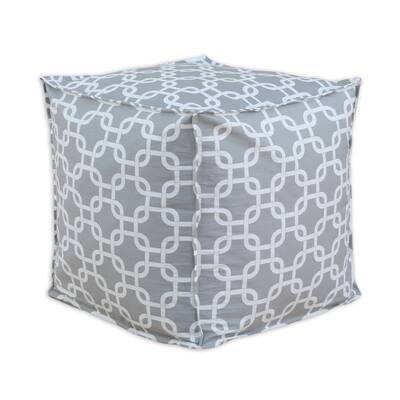 Gotcha Storm 17-inch Square Seamed Hassock - Overstock - 11999025