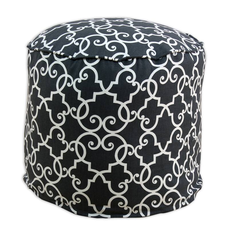 Woburn Slate 20-inch x 17-inch Corded Hassock - Overstock - 12001005