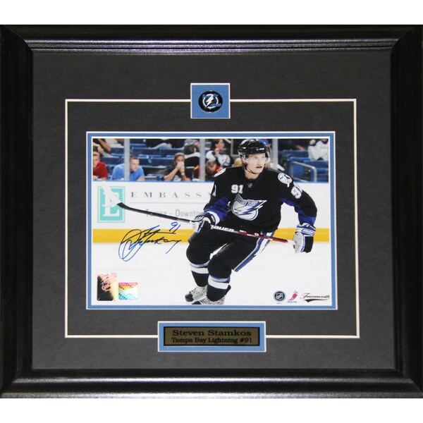 Shop Steven Stamkos Tampa Bay Lightning Signed 8x10 Inch Frame Free