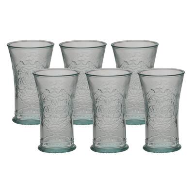 Vintage-style Clear Glass 6-piece Coco-Cola Glass Set - Overstock ...