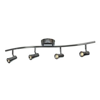 Access Lighting Sleek Steel 4 Light LED Spotlight Semi-flush Mount ...
