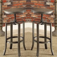 Corkscrew Industrial Design Adjustable Dining Bar Stools (Set of 2 ...