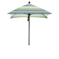 California Umbrella 6' Sq. Aluminum Frame, Fiberglass Rib Patio ...