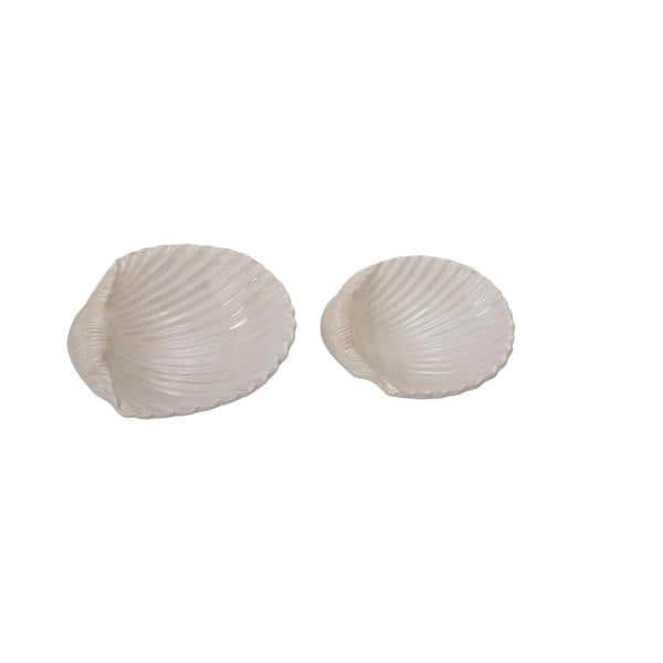 Ceramic 9-inch and 11-inch Seashell Dishes (Set of 2) - Bed Bath ...