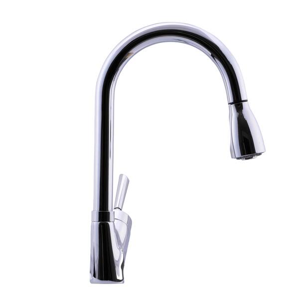 Hahn Avante-Garde Duo Joystick Chrome Pull-down Kitchen Faucet - Chrome ...