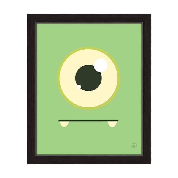 'Green Monster' Graphic Black Frame Wall Art Print - Bed Bath & Beyond ...