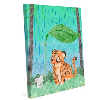 Child's 'Wild Animal Friendship' Graphic Canvas Wall Art - Bed Bath ...
