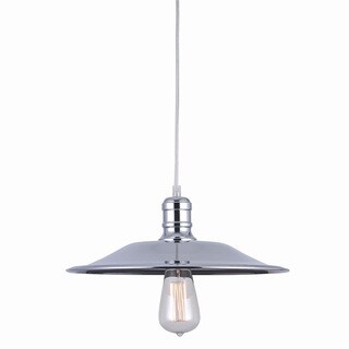 Astor Court Chrome 10-inch 1-light Industrial Pendant - Bed Bath ...