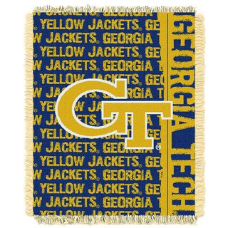 Official Collegiate Georgia Tech 'Double Play' 46 x 60-inch Triple ...