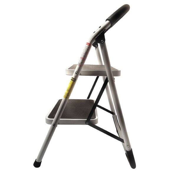 LavoHome Upper Reach Reinforced Metal 330-pound Capacity Folding Step ...